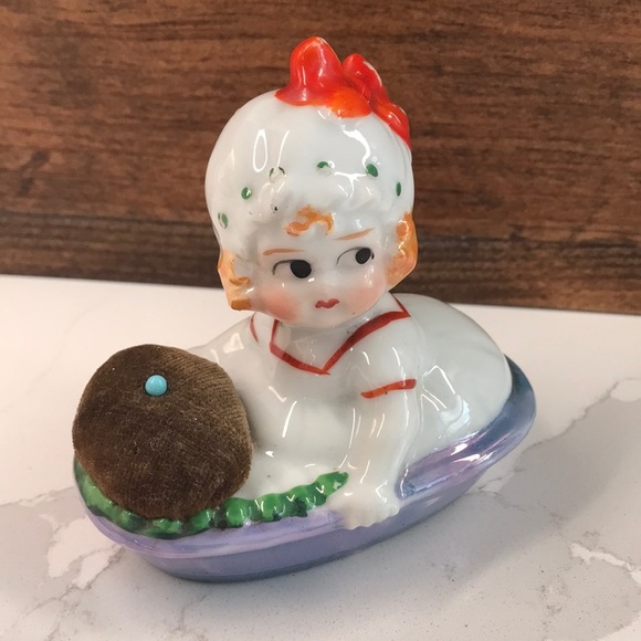 Vintage | Accents | Vintage Ceramic Pincushion Made In Japan | Poshmark